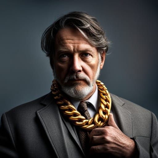 Mark Zimmerman from Perrysburg, ohio born 1986 with a gold chain - AI ...