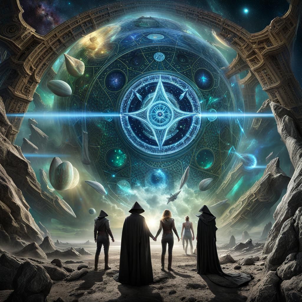 Ancient holographic alien treasure map - AI Generated Artwork ...