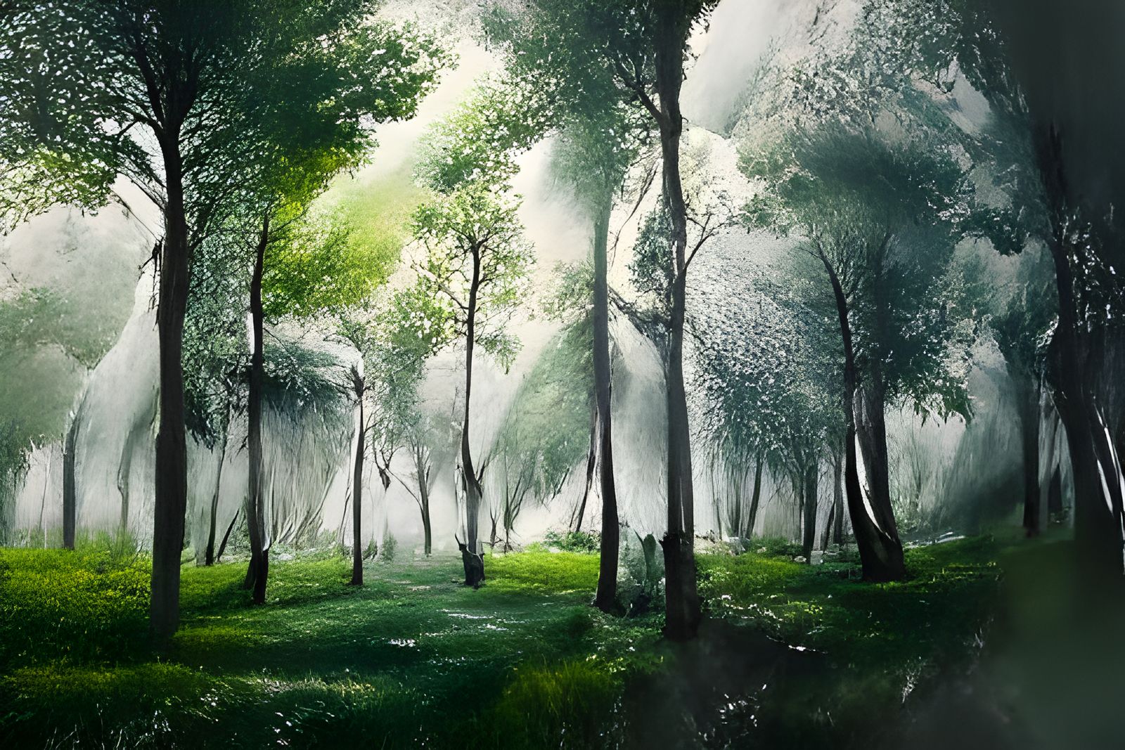 Artistic Forest - AI Generated Artwork - NightCafe Creator