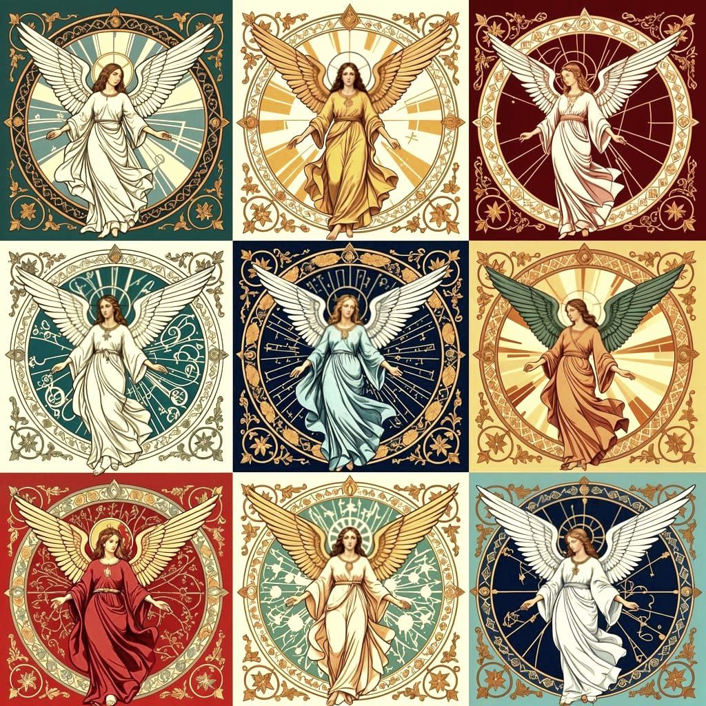 Angel Hierarchy - Angelic Hierarchical Realm in Ethereal Bea...