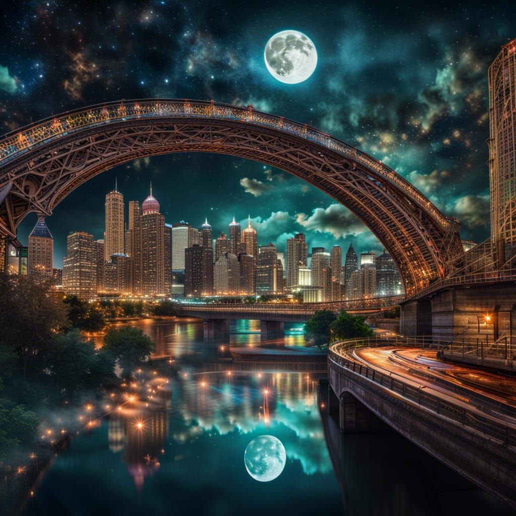 Perfect city - AI Generated Artwork - NightCafe Creator