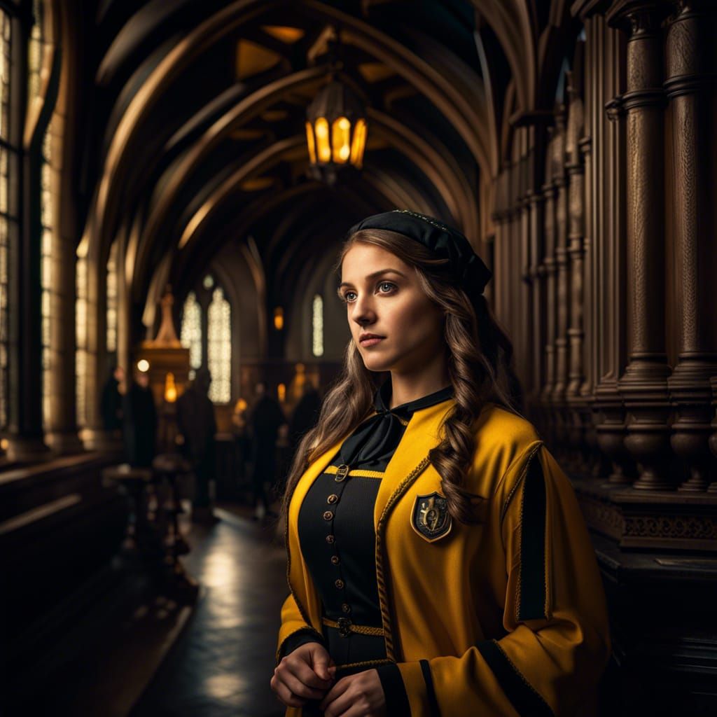 Hufflepuff student - AI Generated Artwork - NightCafe Creator