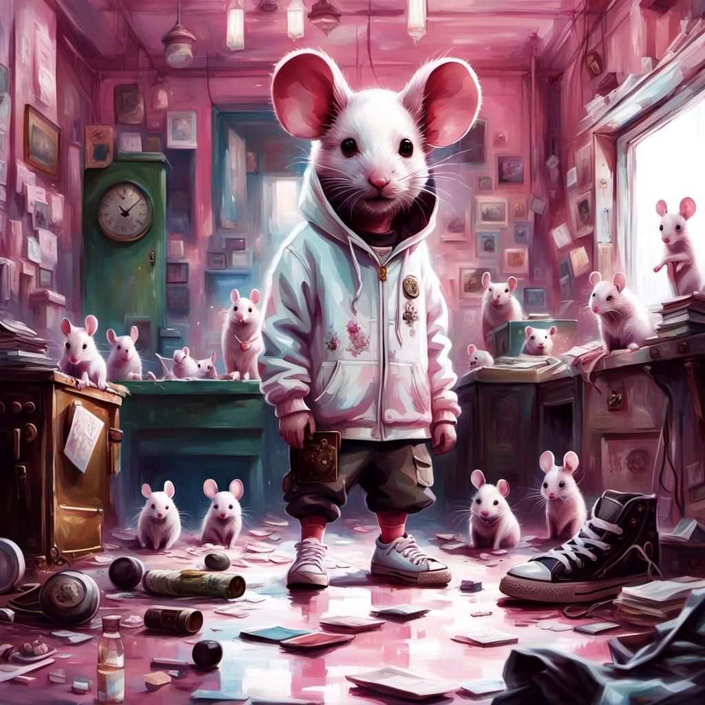 single mouse father - AI Generated Artwork - NightCafe Creator