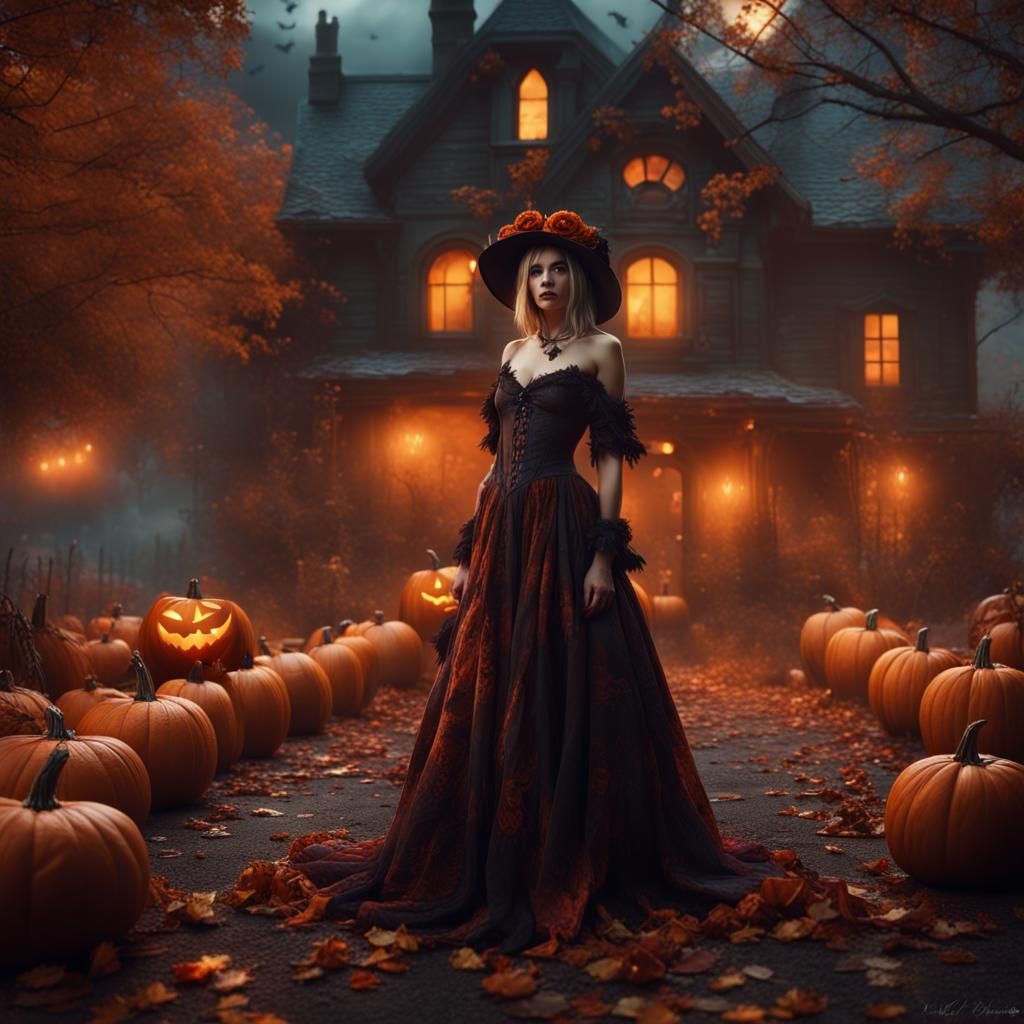 Il massaggio di halloween - AI Generated Artwork - NightCafe Creator