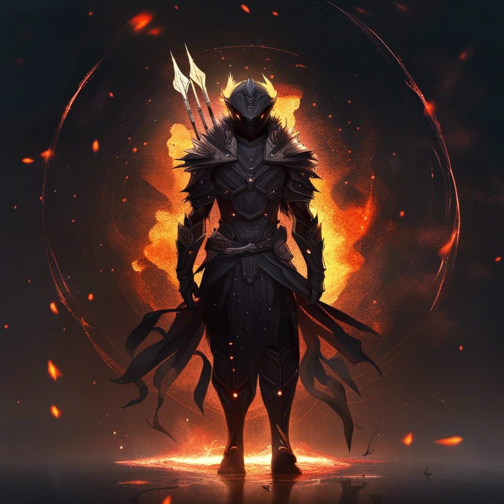 Fire shadow - AI Generated Artwork - NightCafe Creator