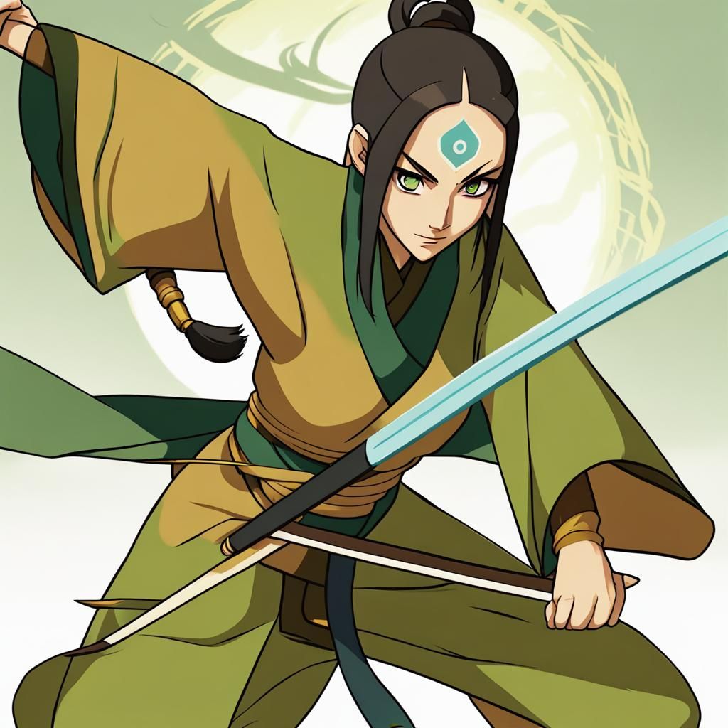 Suki the Kyoshi worrior from Avatar the last airbender - AI Generated ...