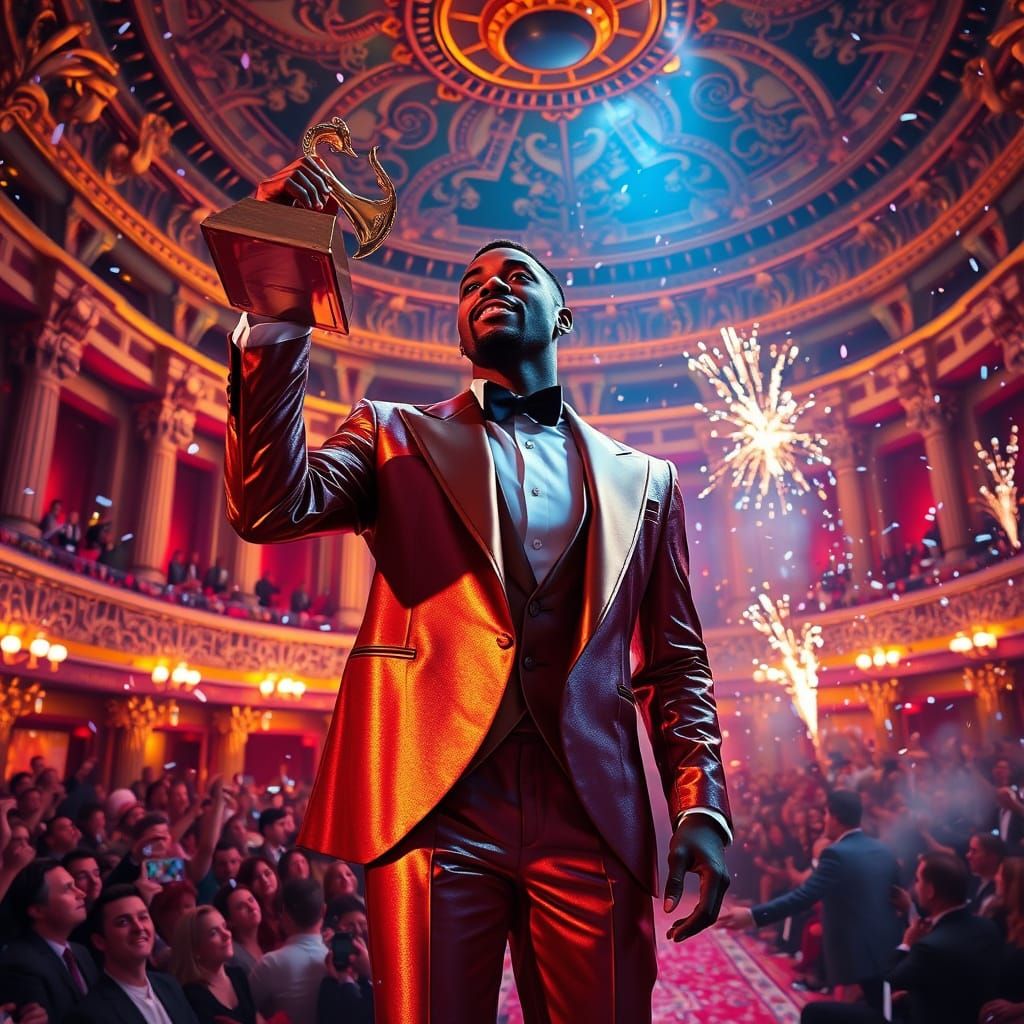 a rapper at the Grammy winning it - Savvy Rapper Wins Gramm...