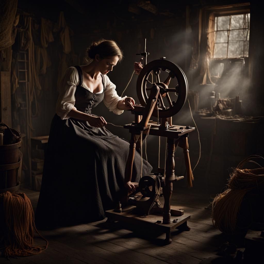 Spinning wheel. - AI Generated Artwork - NightCafe Creator