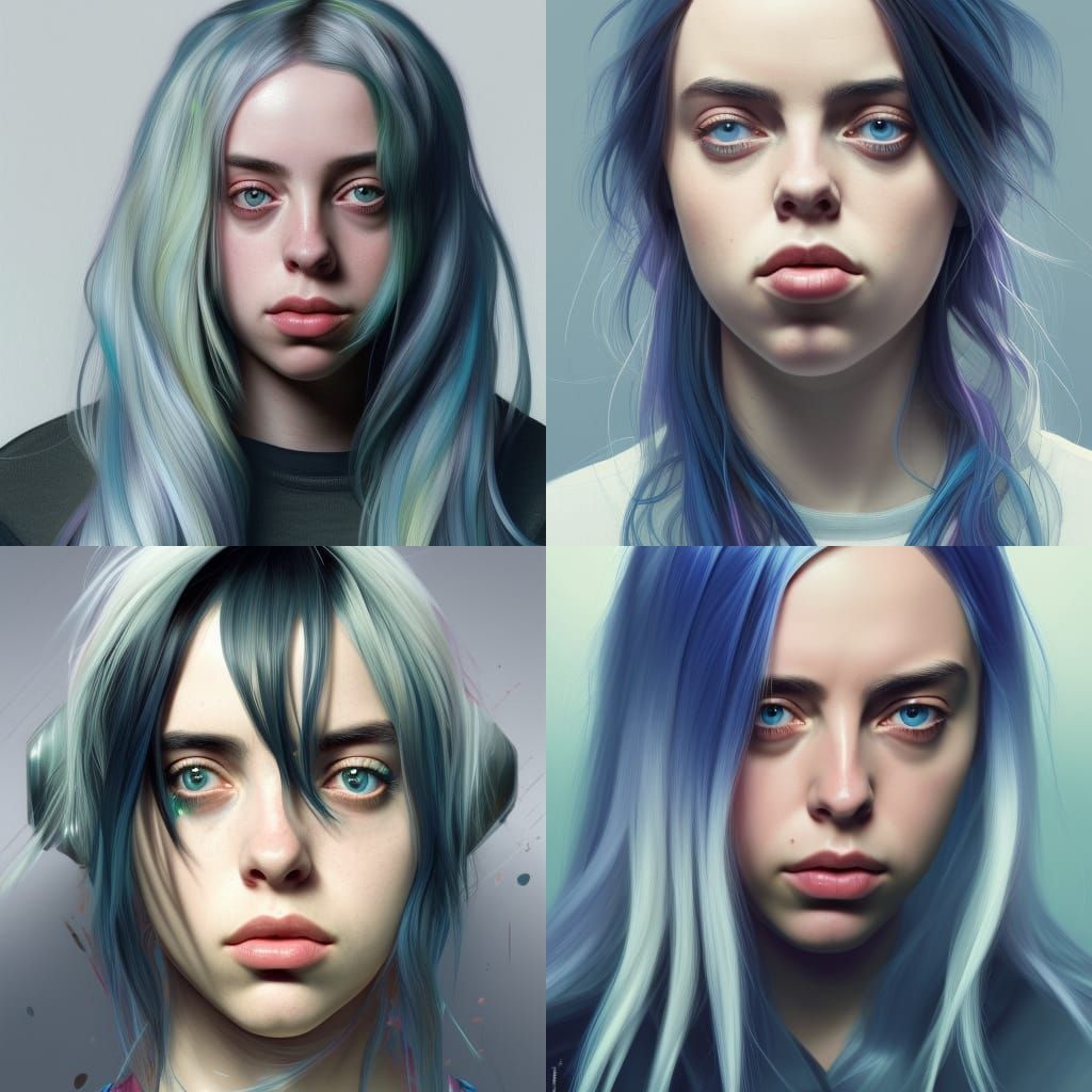 billie eilish - AI Generated Artwork - NightCafe Creator