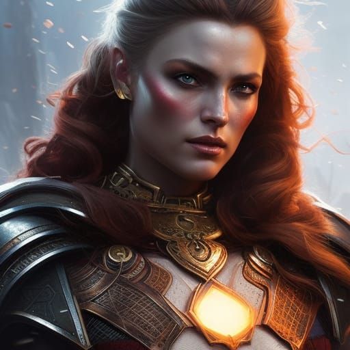 Female Warrior - AI Generated Artwork - NightCafe Creator