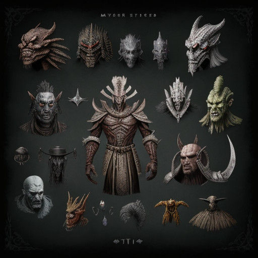 Elder Scrolls Morrowind-Inspired Fantasy Creatures - AI Art