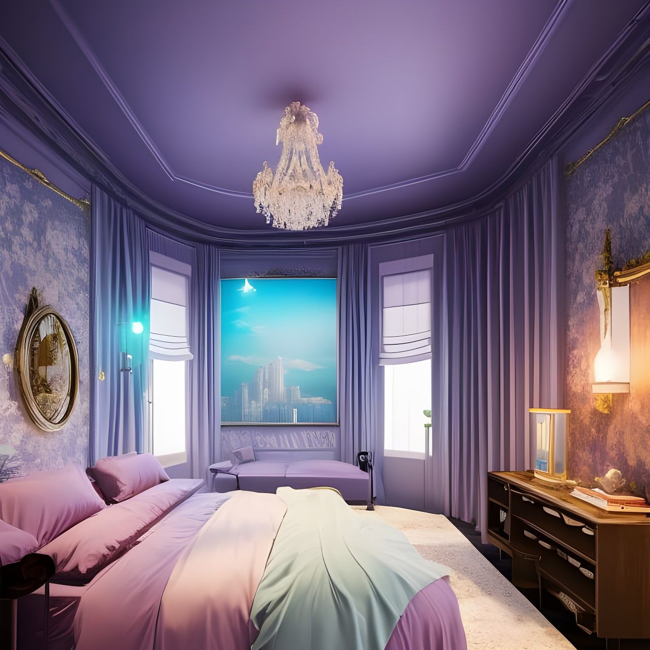 Dreamy Bedrooms - AI Generated Artwork - NightCafe Creator