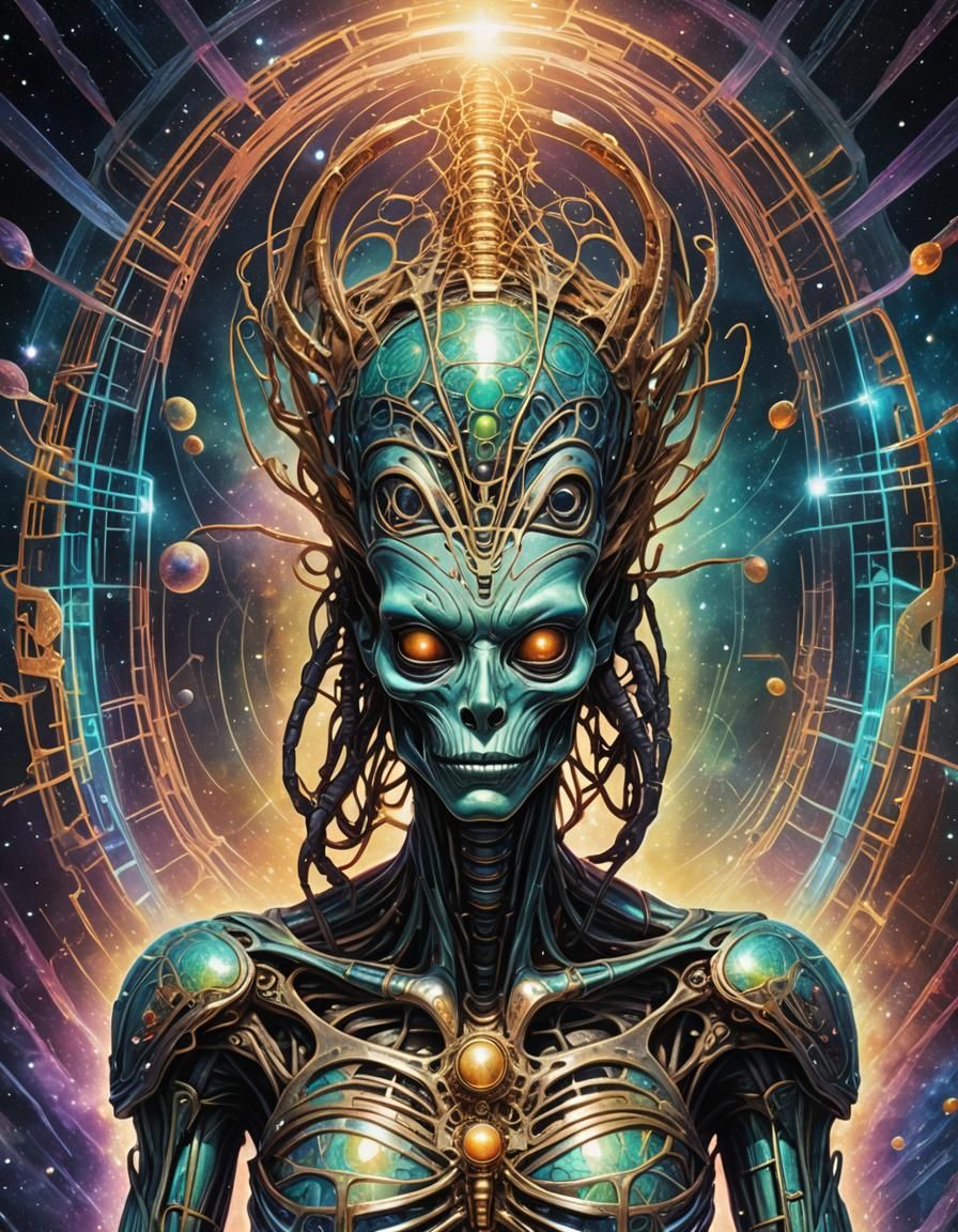 Alien Wisdom - AI Generated Artwork - NightCafe Creator