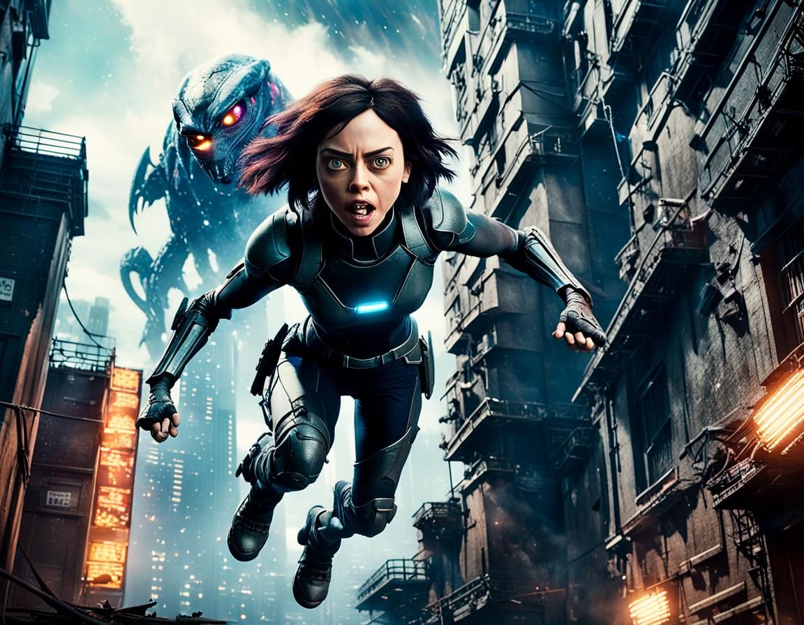 Alita Battle Angel, Full attack mode - AI Generated Artwork - NightCafe ...