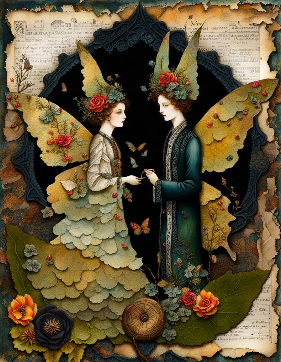 Moss Fairies - AI Generated Artwork - NightCafe Creator