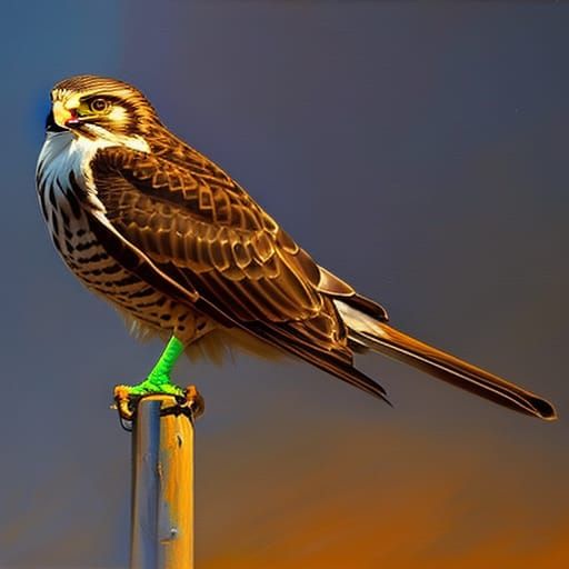 an hawk, neon art - AI Generated Artwork - NightCafe Creator