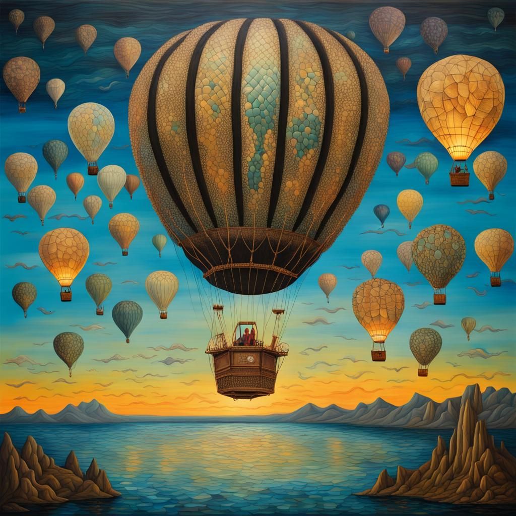 Mystical Balloon - AI Generated Artwork - NightCafe Creator