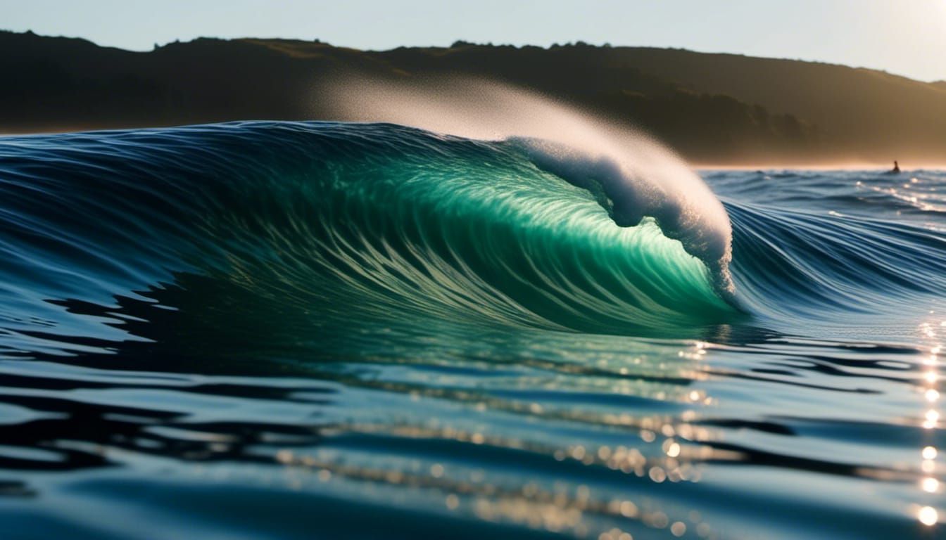 realistic beautiful wave - AI Generated Artwork - NightCafe Creator