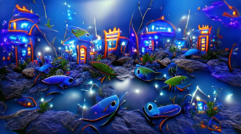 Party Under The Sea - AI Generated Artwork - NightCafe Creator