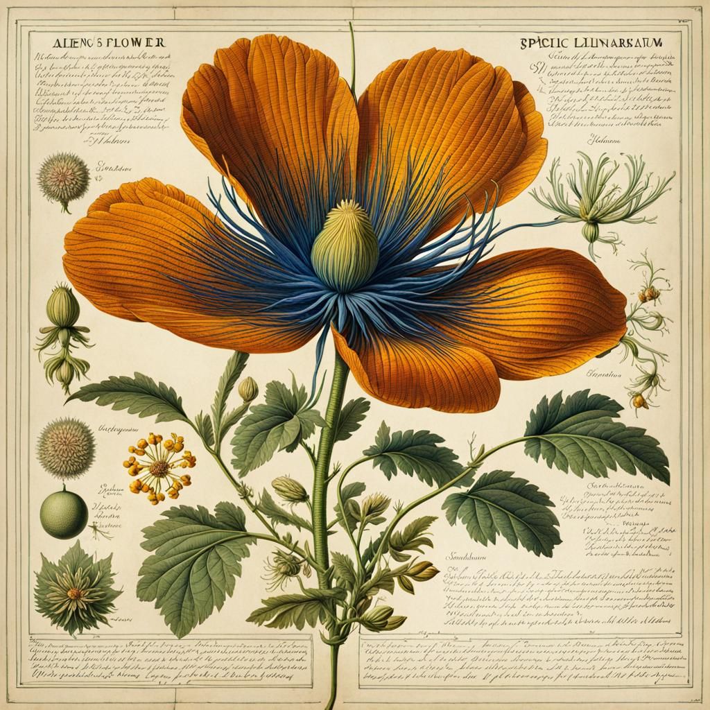 Alien Flower - AI Generated Artwork - NightCafe Creator