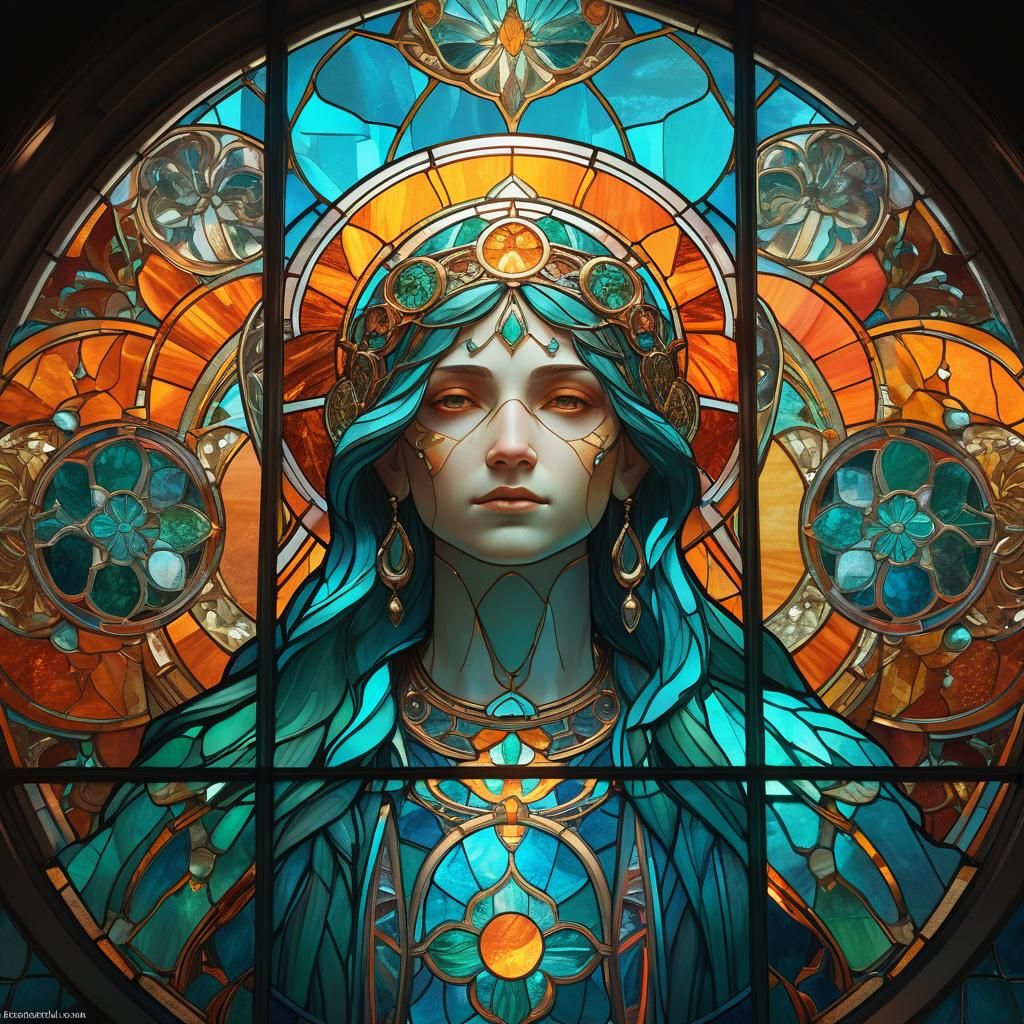 Stained glass - AI Generated Artwork - NightCafe Creator