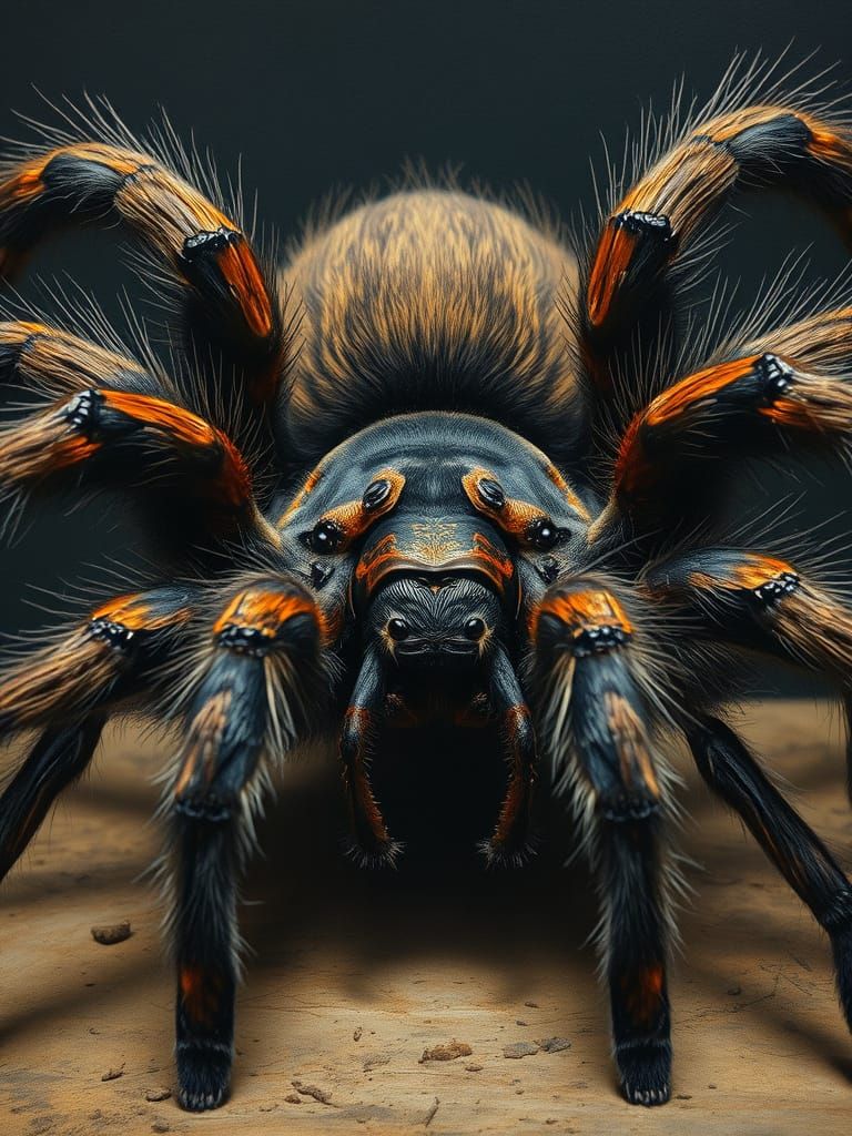 Spider tarantula - Realistic Tarantula Portrait in Oil Paint...