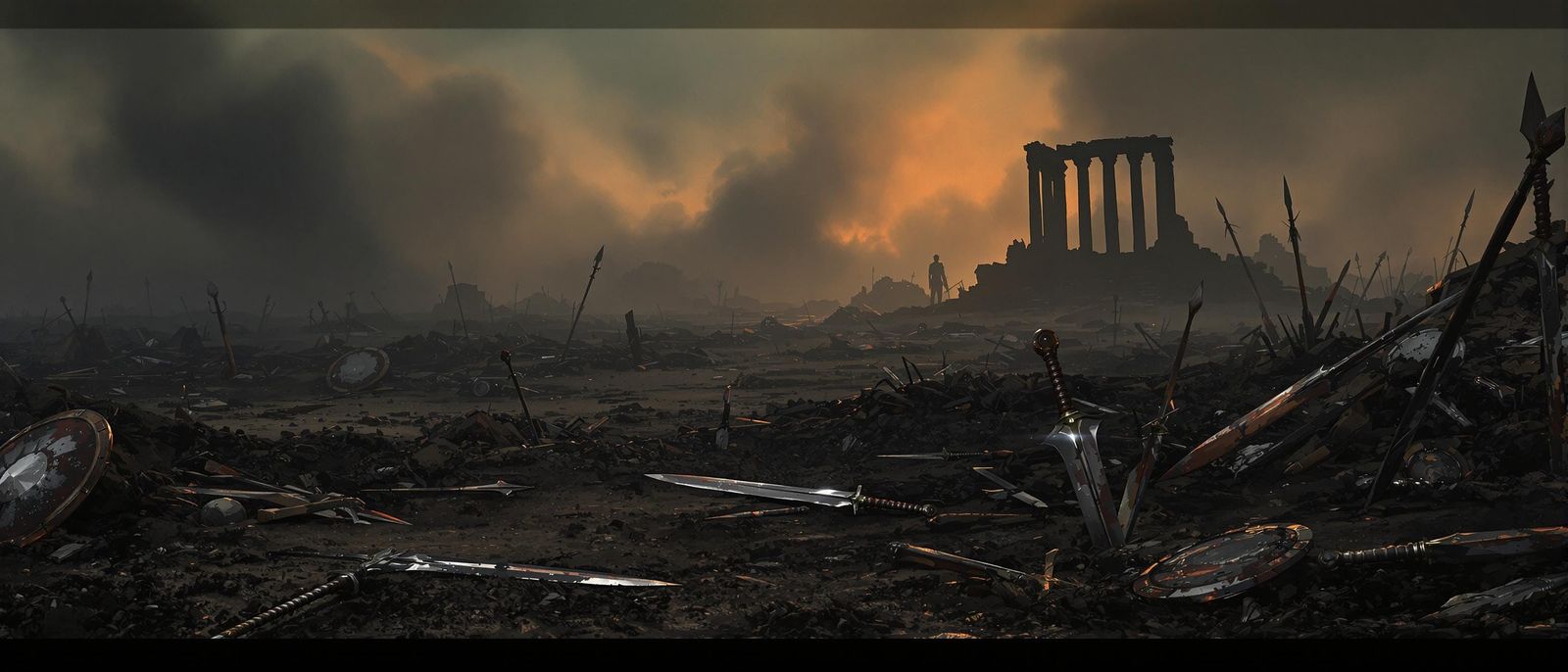 A field of death and ruin, one lone survivor...