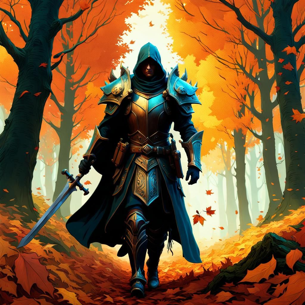 Knight falling leaves Juggernaut version