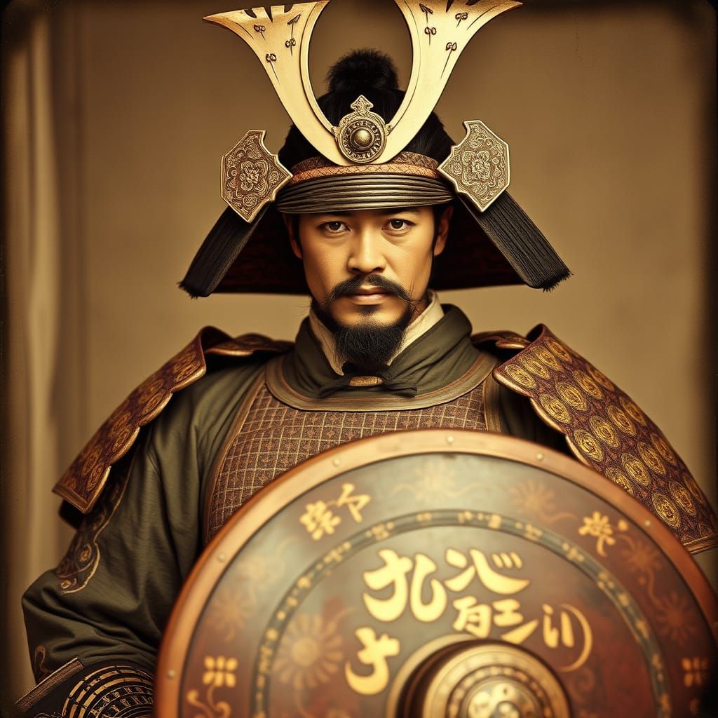 Samurai and shield - Samurai and shield