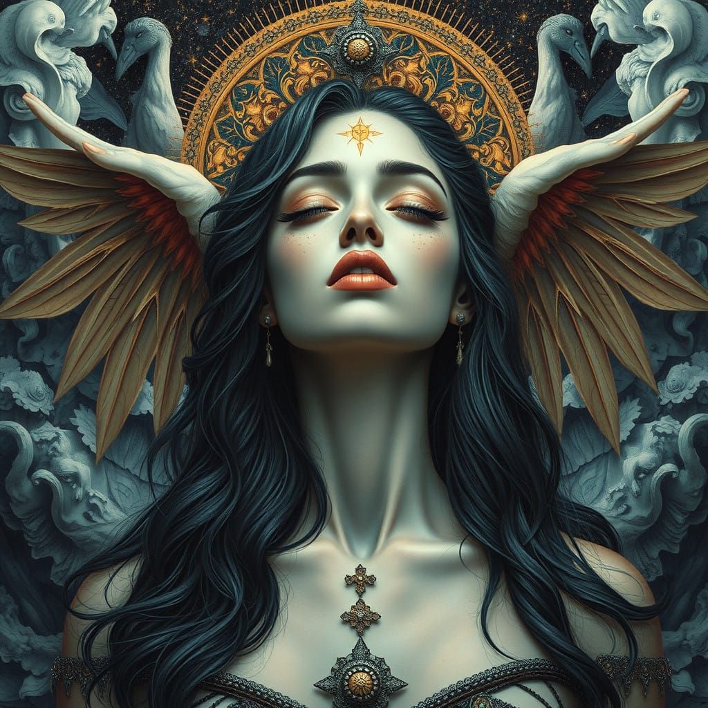 hyperdetailed Metaphysical Painting super detailed... - AI Art