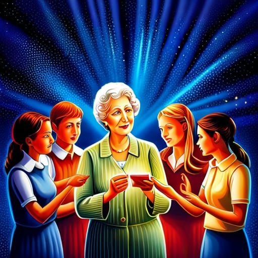 Generational wisdom shared - AI Generated Artwork - NightCafe Creator