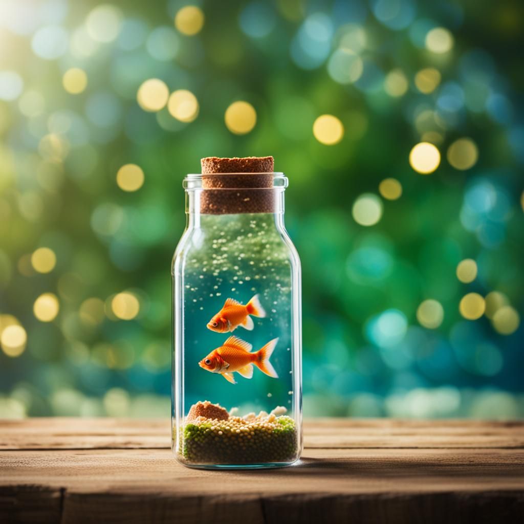A fish in a bottle - Fish in a Bottle: Professional Photogra...