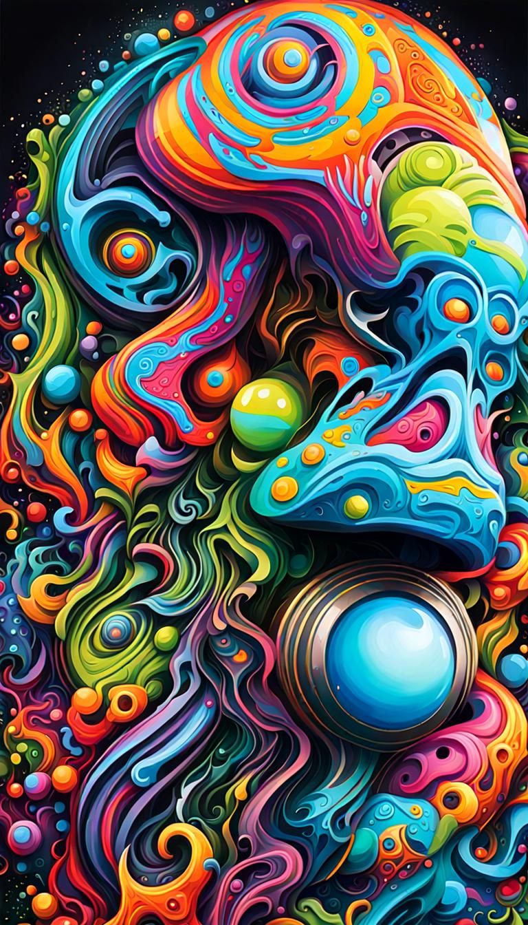 Hyper detailed alien graffiti 3D graffiti art, splash art, street art ...