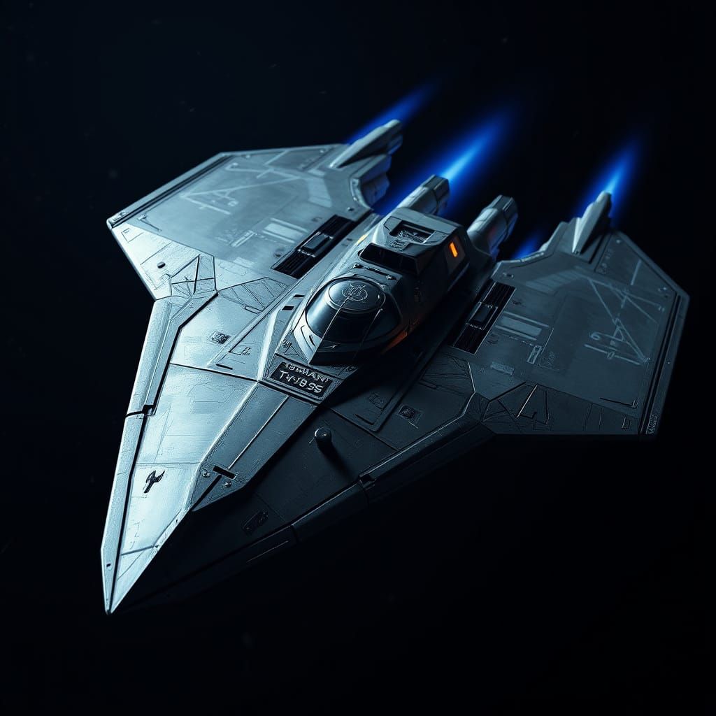 Industrial Futurist Starfighter with Aerodynamic H... - AI Art