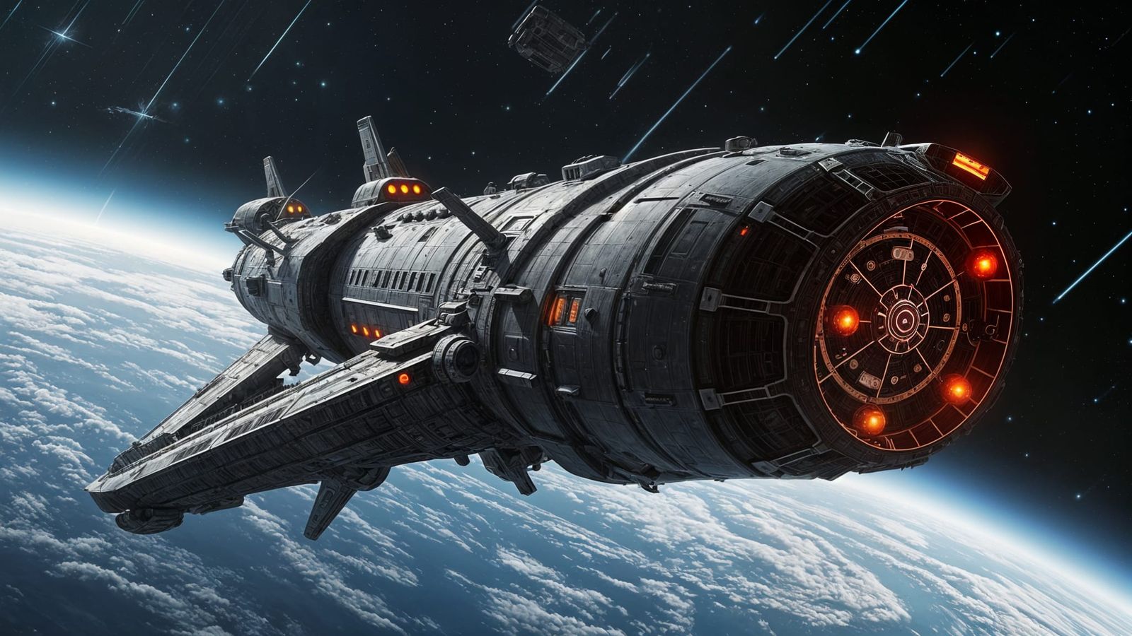 A massive spaceship, carrying 100 families, embarks on a 50-year ...