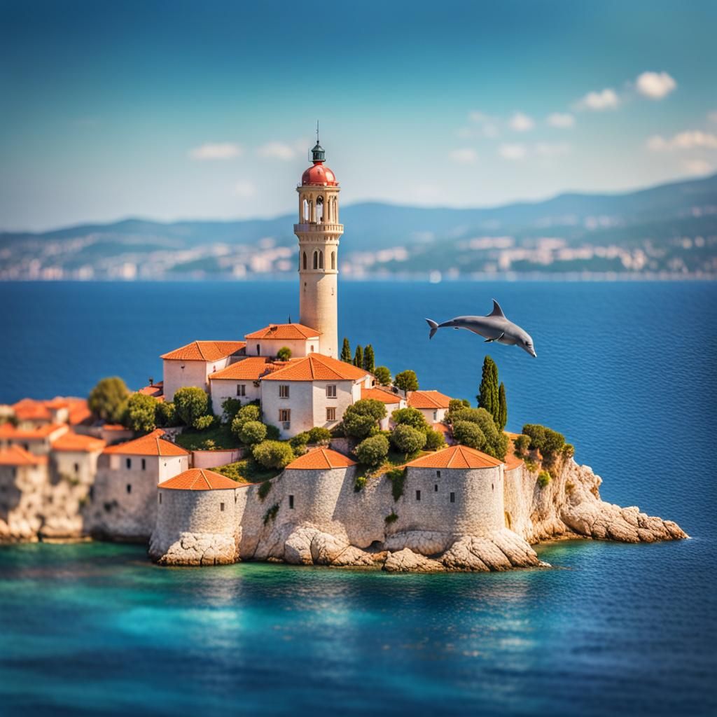 fantasy island in my favorite country croatia... - AI Generated Artwork ...