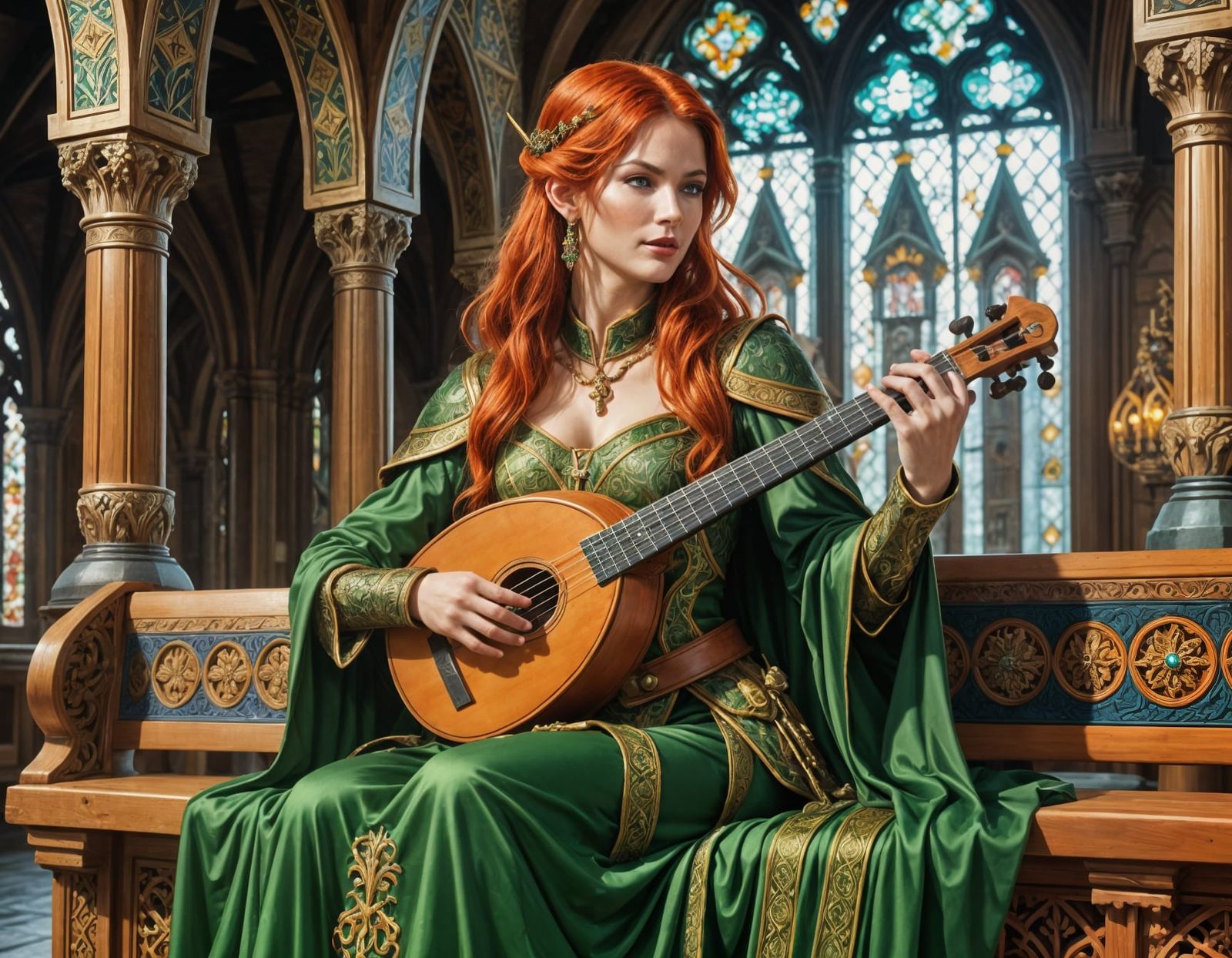 The Elven Bard is visiting Russia. - Medieval Elven Bard Per...