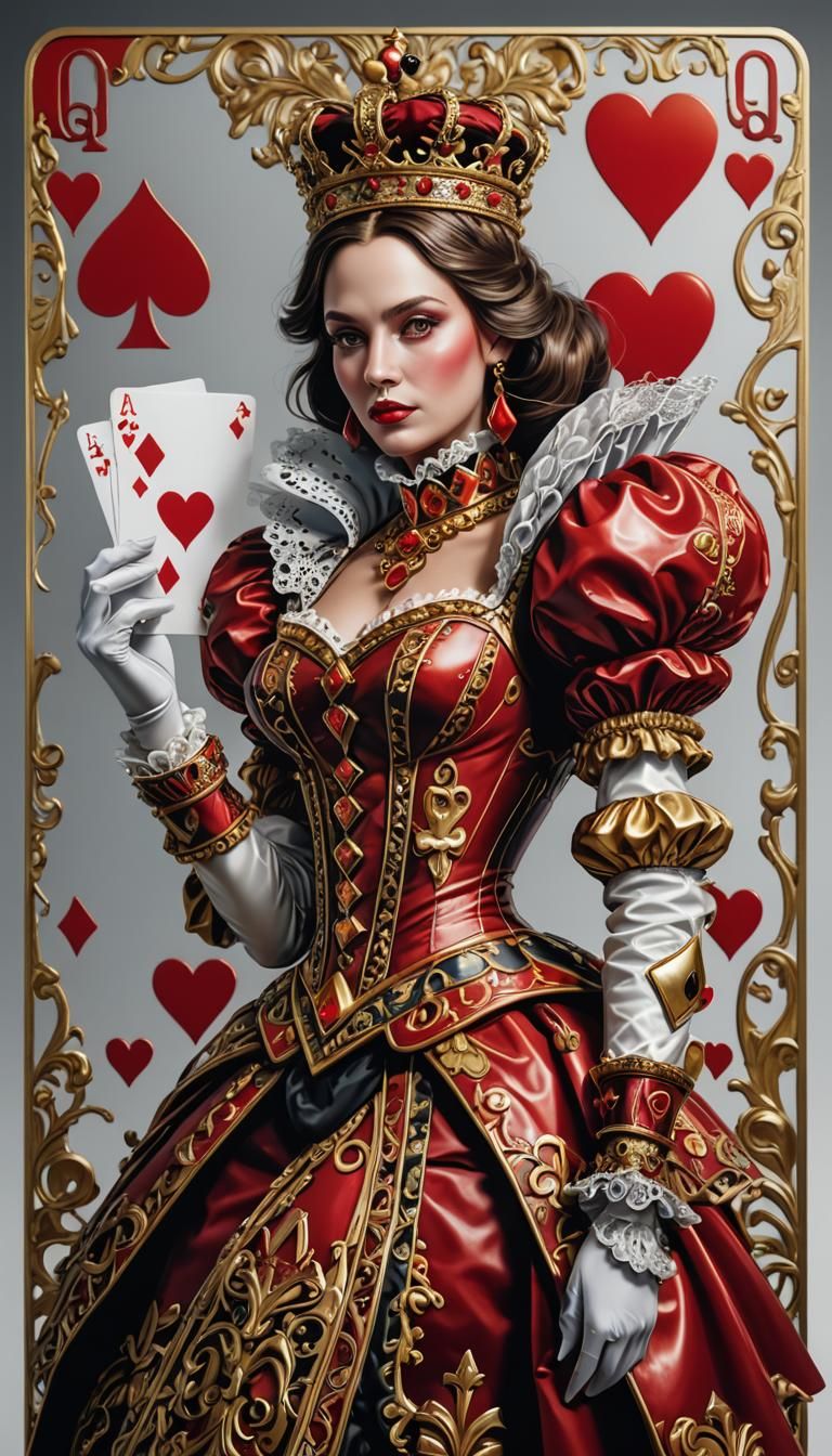 “Covered Royalty: The Queen of Hearts and her Hidden Ace” - AI ...