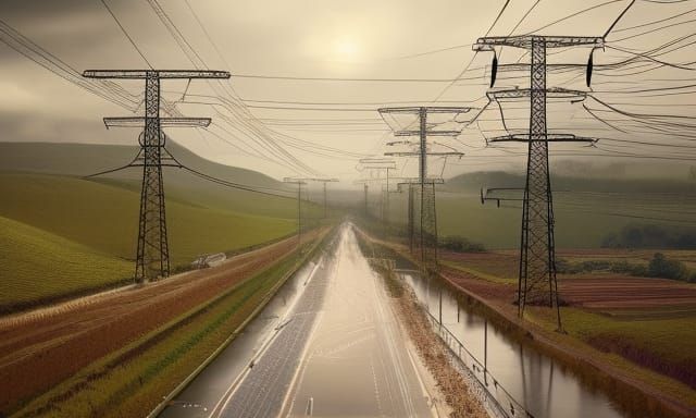 Pylons - AI Generated Artwork - NightCafe Creator