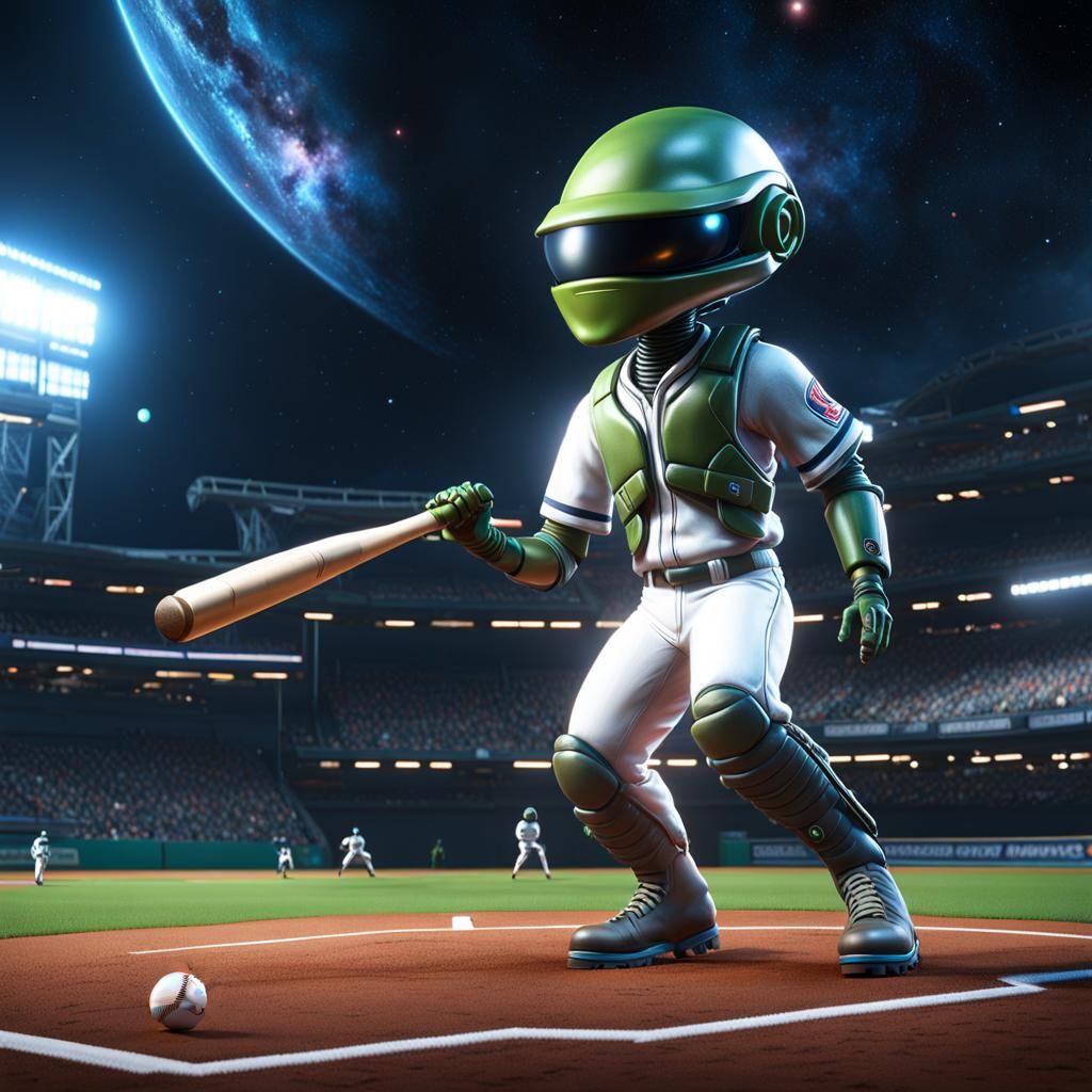 Intergalactic Baseball Game #9 - AI Generated Artwork - NightCafe Creator