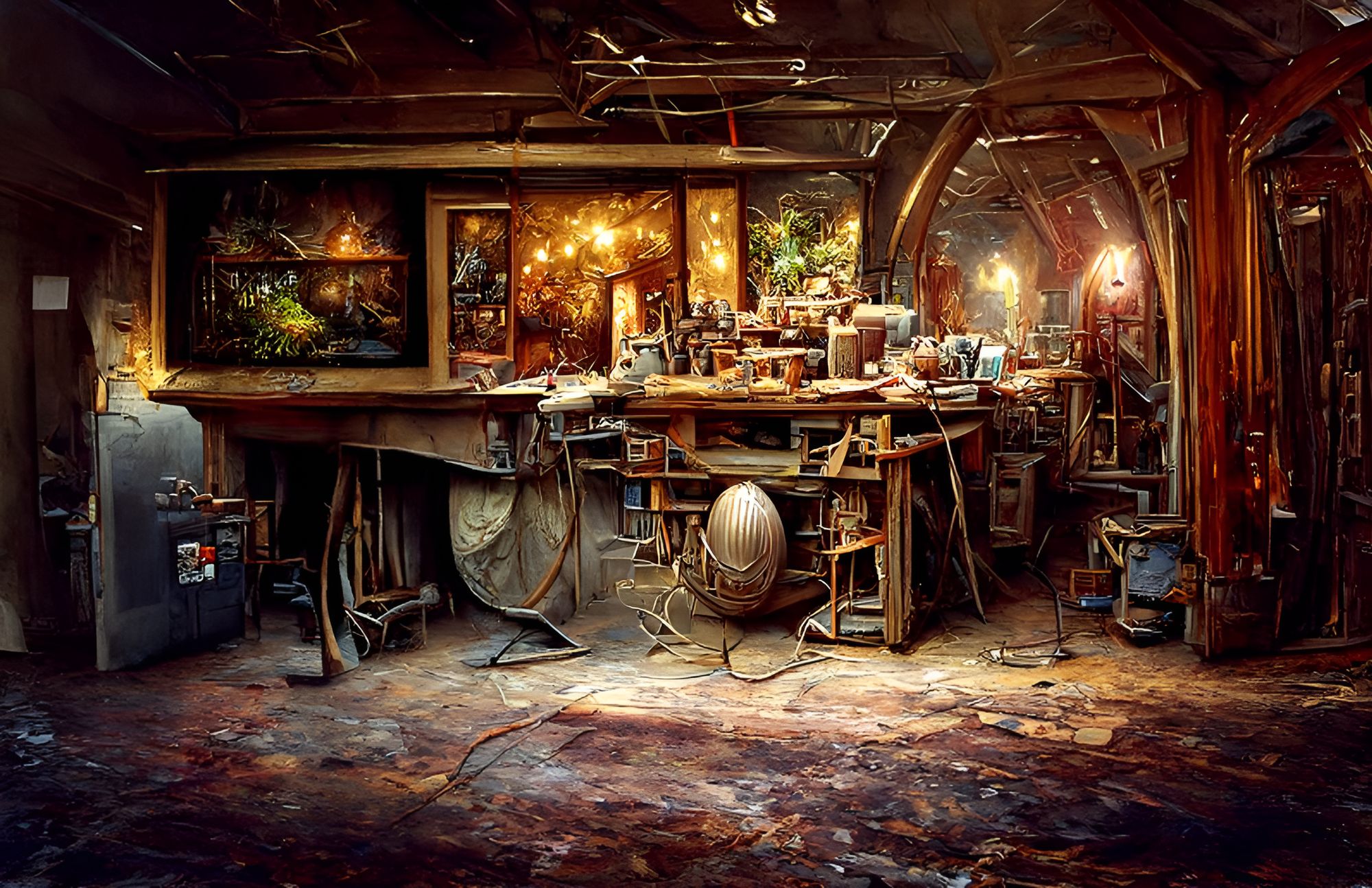 Magical Workshop Interior by Peter Gric, Lee Madgwick, Thomas Kinkade ...