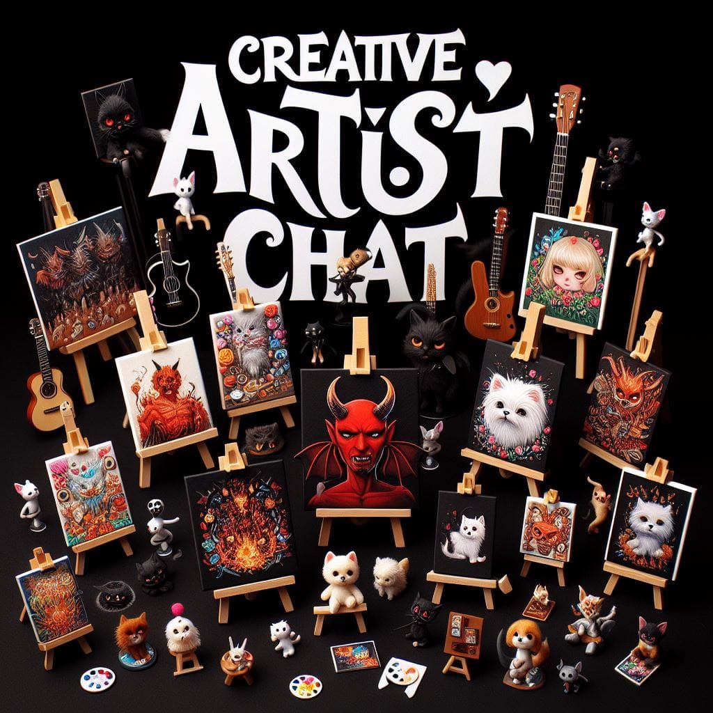 Creative artist chat logo - AI Generated Artwork - NightCafe Creator