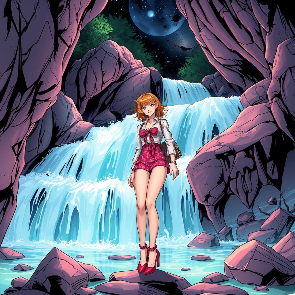 Impasto Cascade Hallucination Comic Illustration B... - AI Art