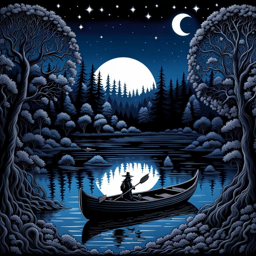 Secret lake - AI Generated Artwork - NightCafe Creator