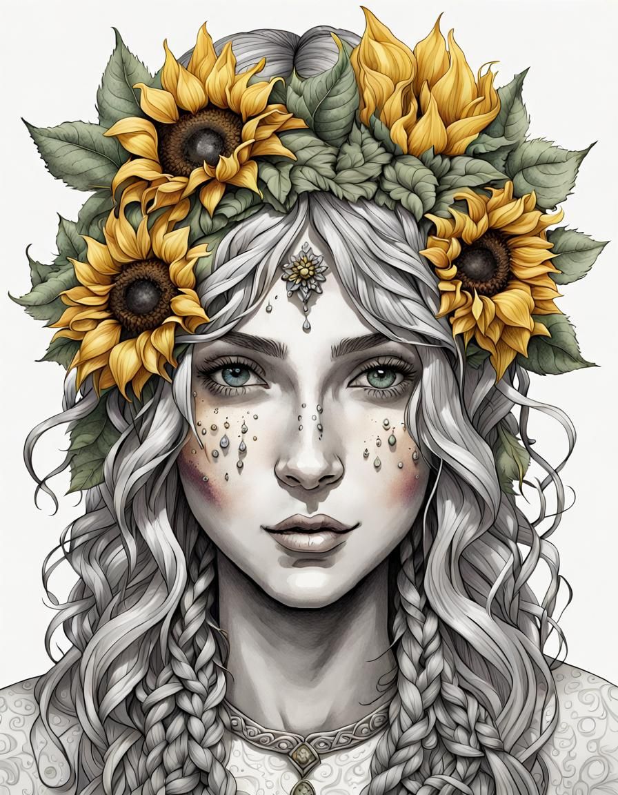 Sunflower elf - AI Generated Artwork - NightCafe Creator