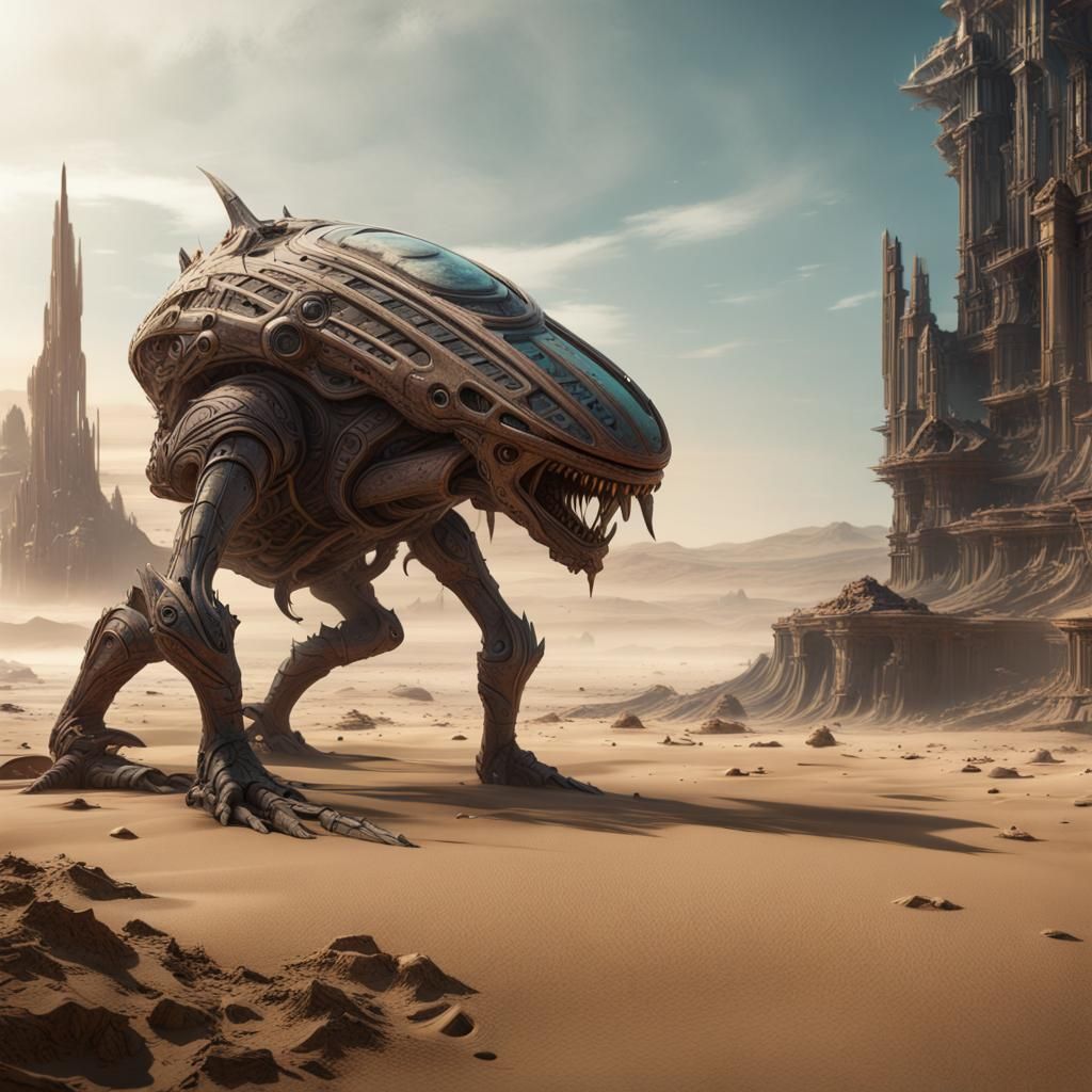 Desert creature 002 - AI Generated Artwork - NightCafe Creator