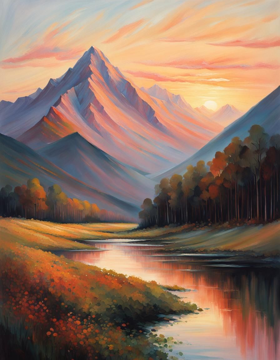 towering mountain - AI Generated Artwork - NightCafe Creator