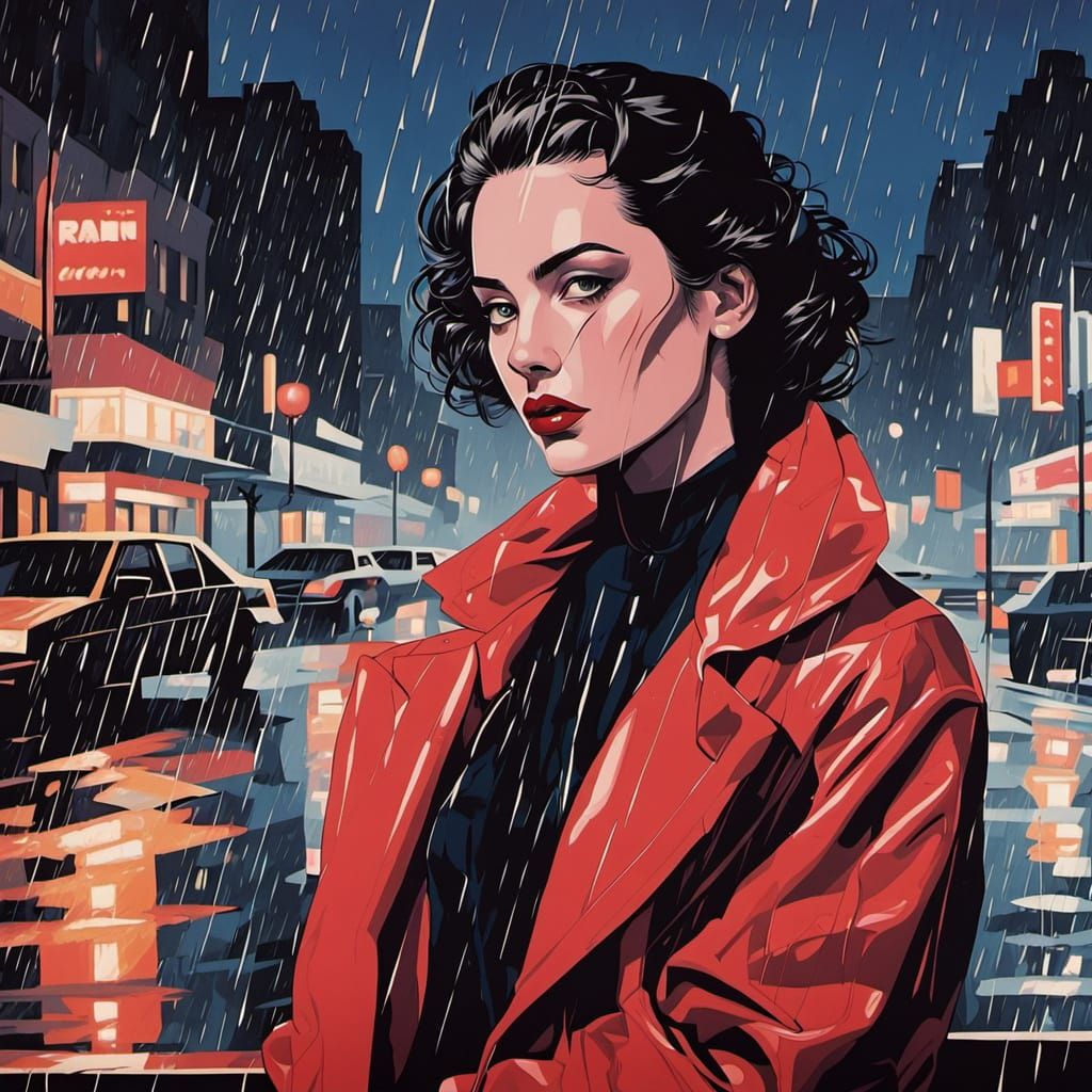 Tonight the rain is falling Full of memories of people and places