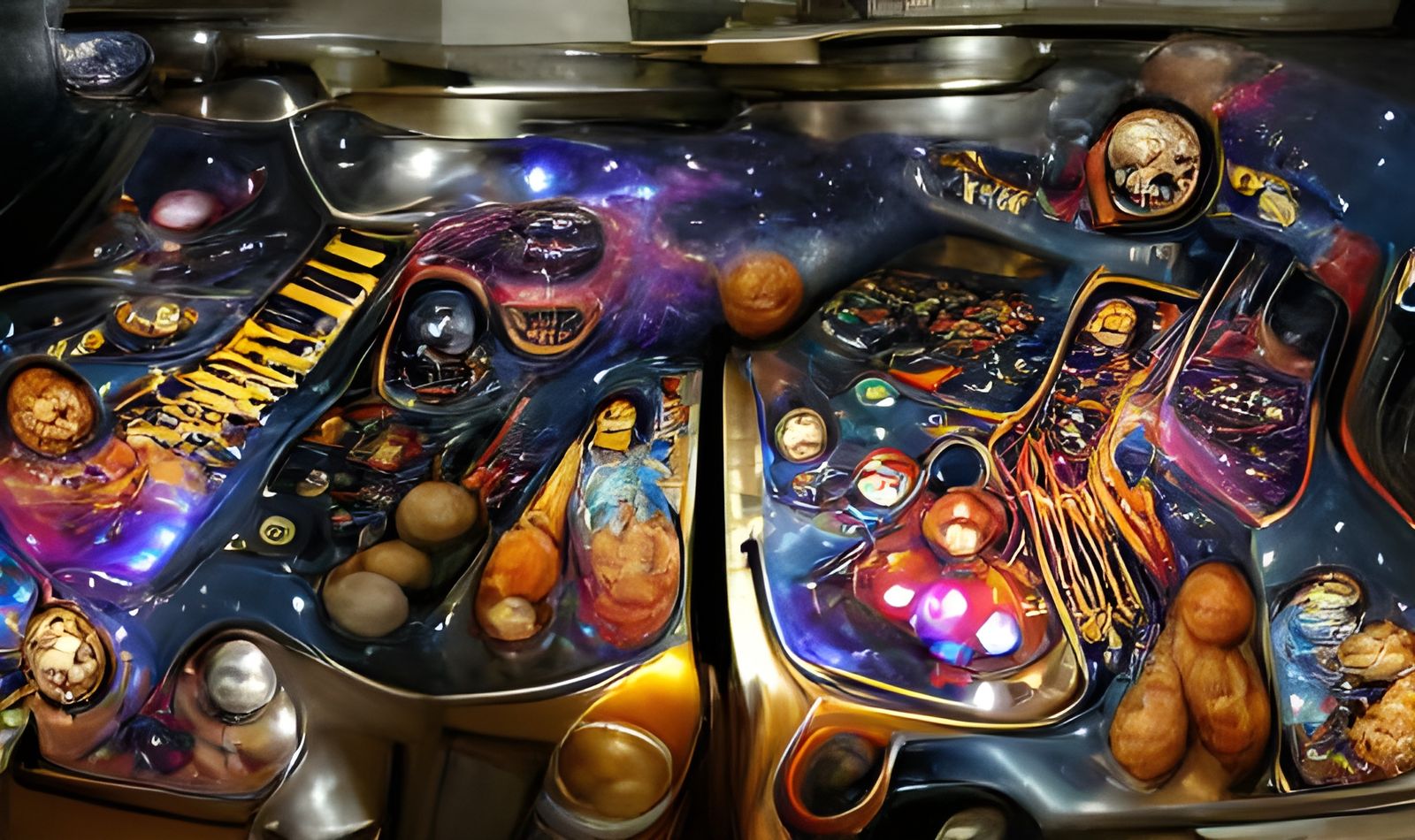 Universe pinball machine - AI Generated Artwork - NightCafe Creator