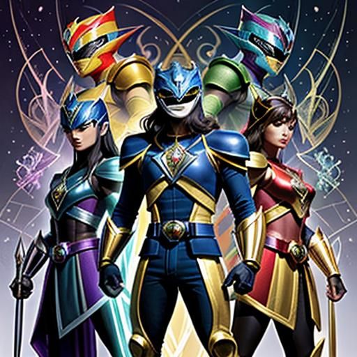 A party of fantasy adventurers based on the mighty Morphin Power ...